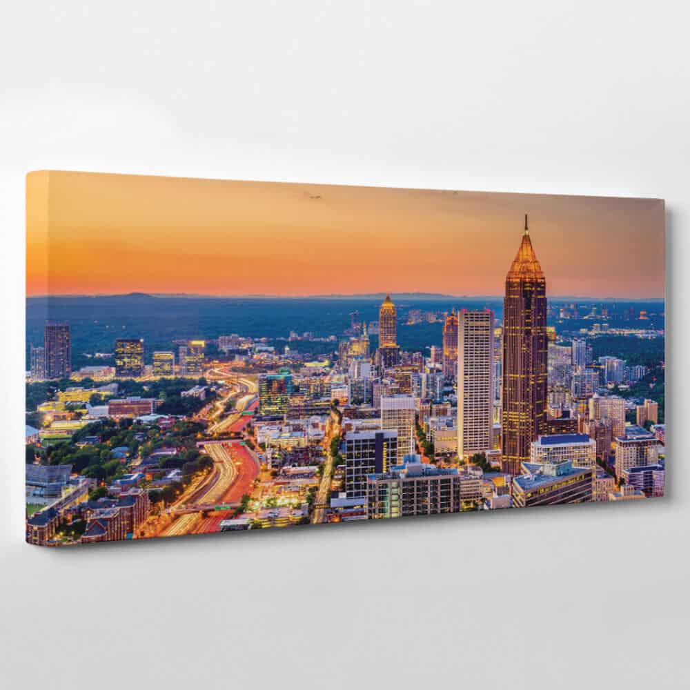 Atlanta, Georgia Skyline Canvas Wall Art – Collection B | 365Canvas