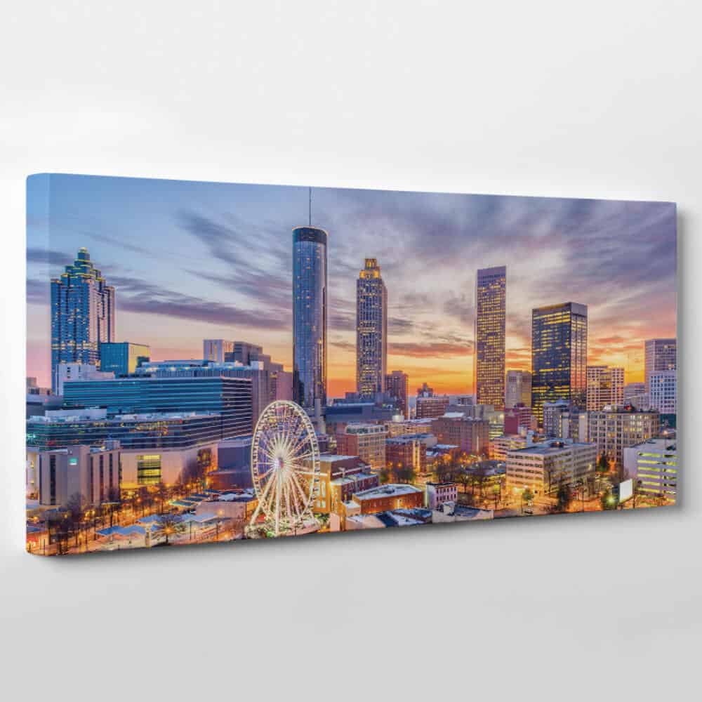 Atlanta, Georgia Skyline Canvas Wall Art – Collection B | 365Canvas