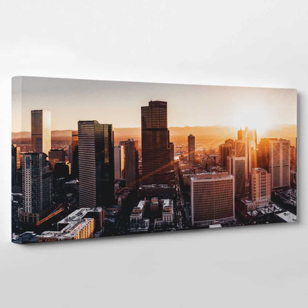 Denver Colorado Skyline Canvas Wall Art | 365Canvas