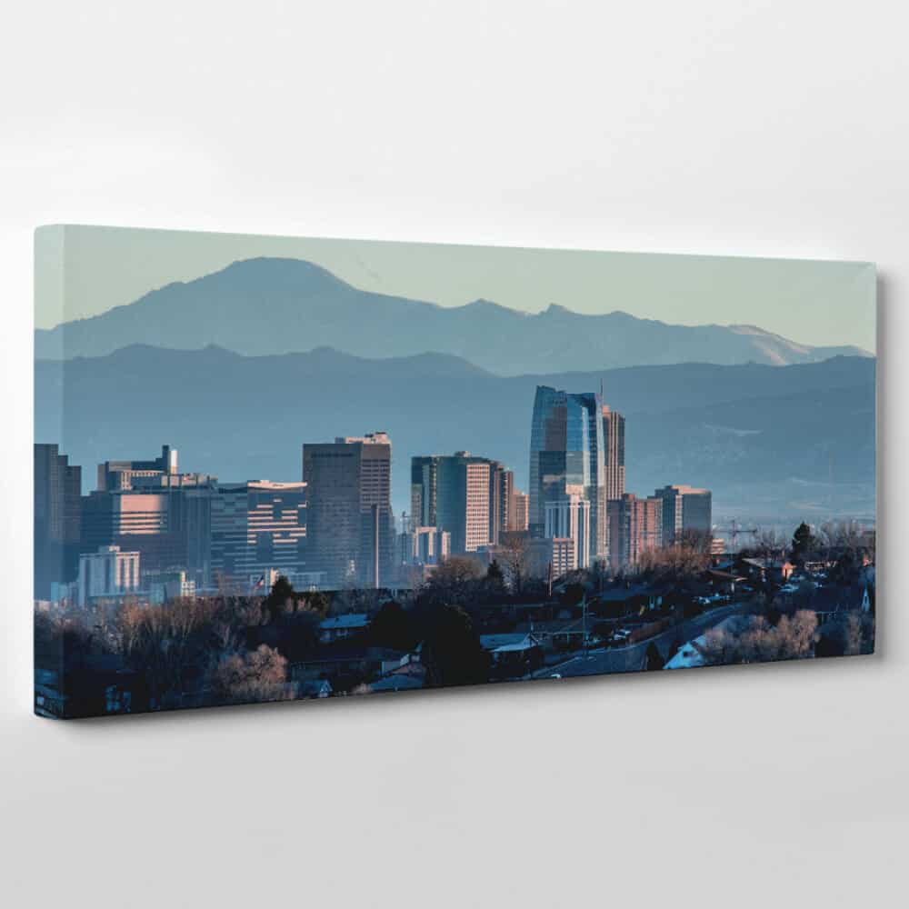 Denver Colorado Skyline Canvas Wall Art | 365Canvas