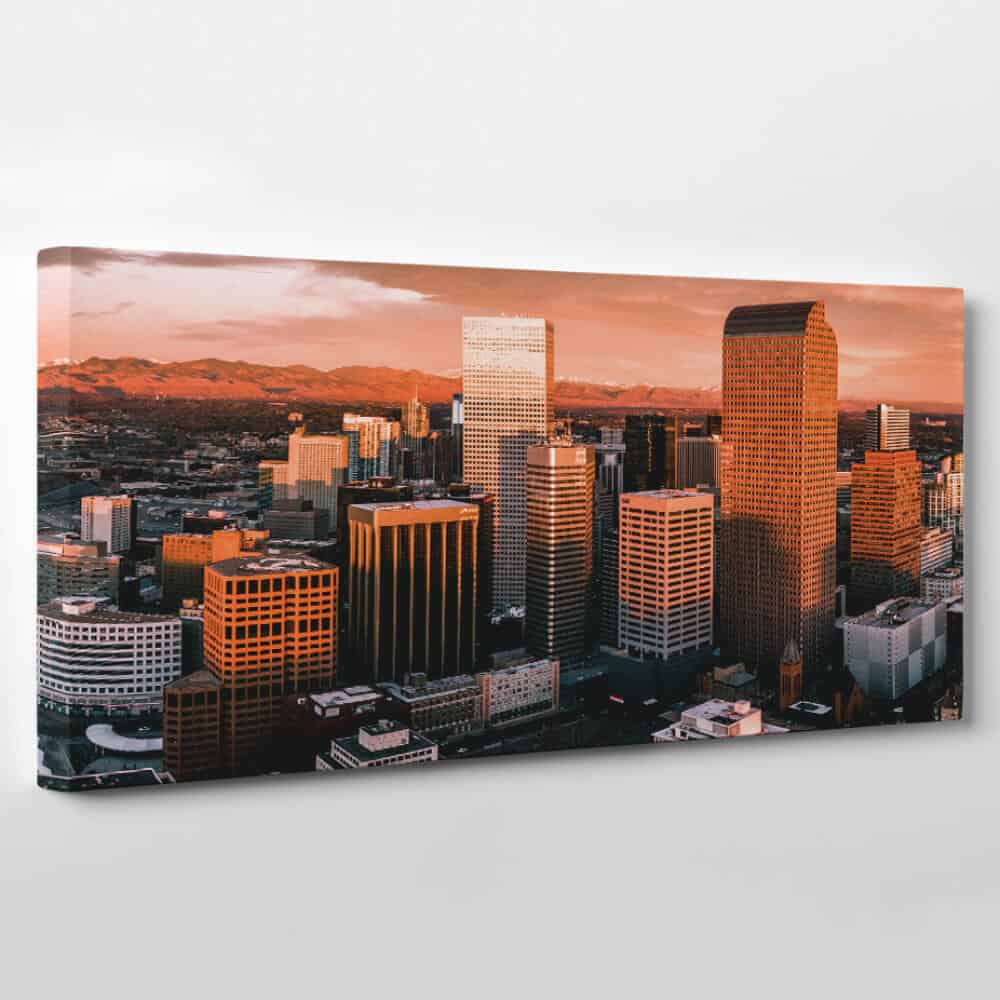Denver Colorado Skyline Canvas Wall Art | 365Canvas