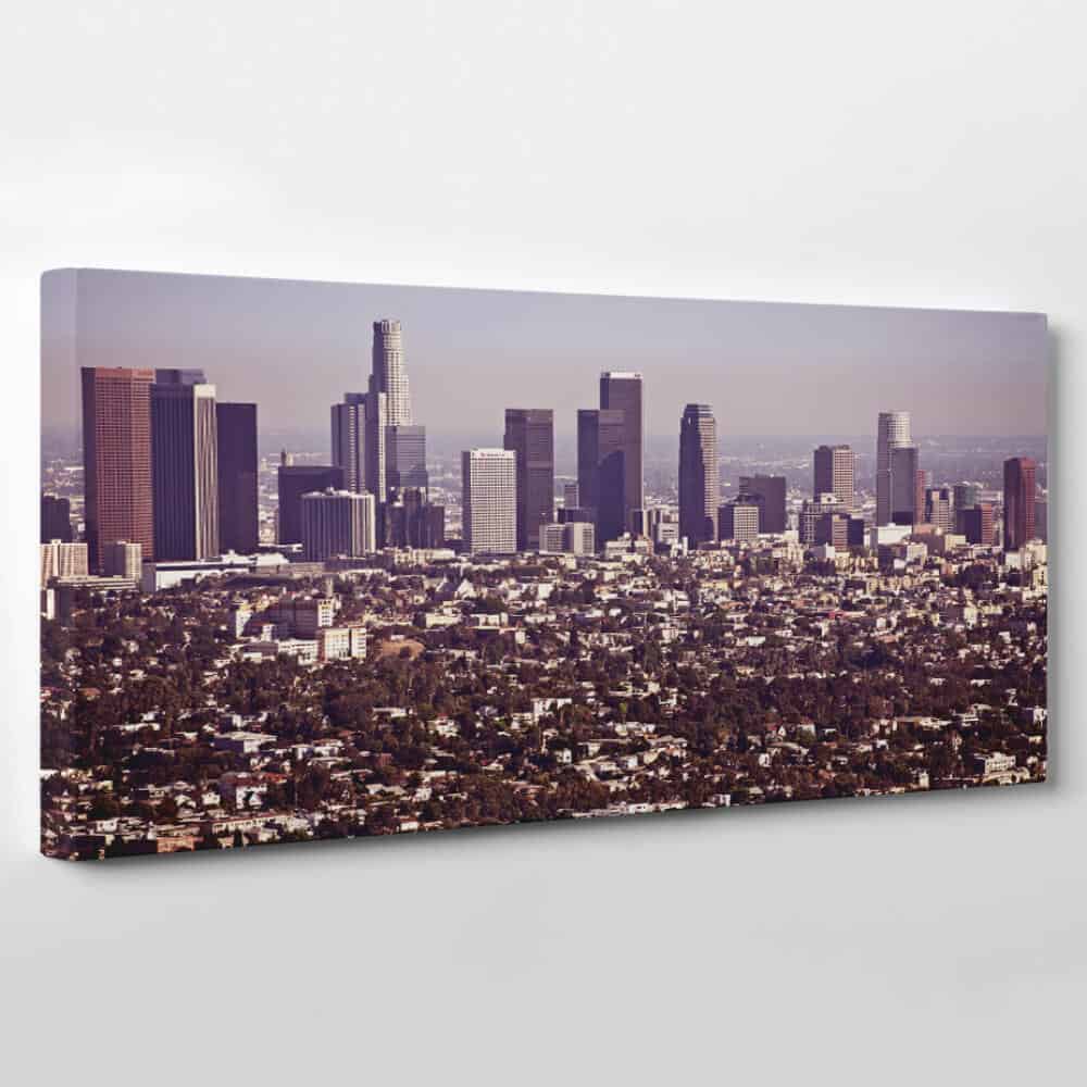 Los Angeles, California Skyline Canvas Wall Art - Collection A | 365Canvas