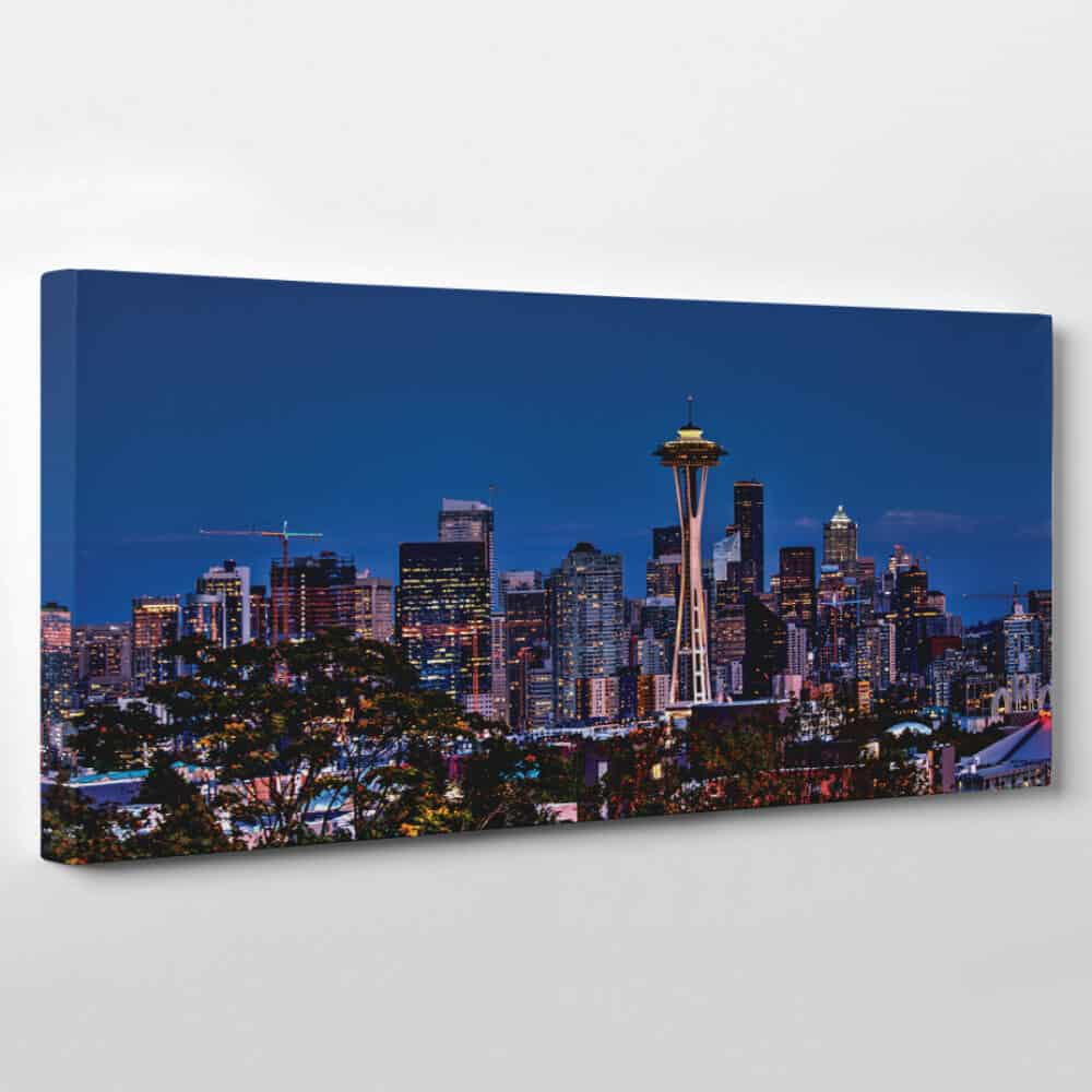 Seattle, Washington Skyline Canvas Wall Art - Collection B | 365Canvas
