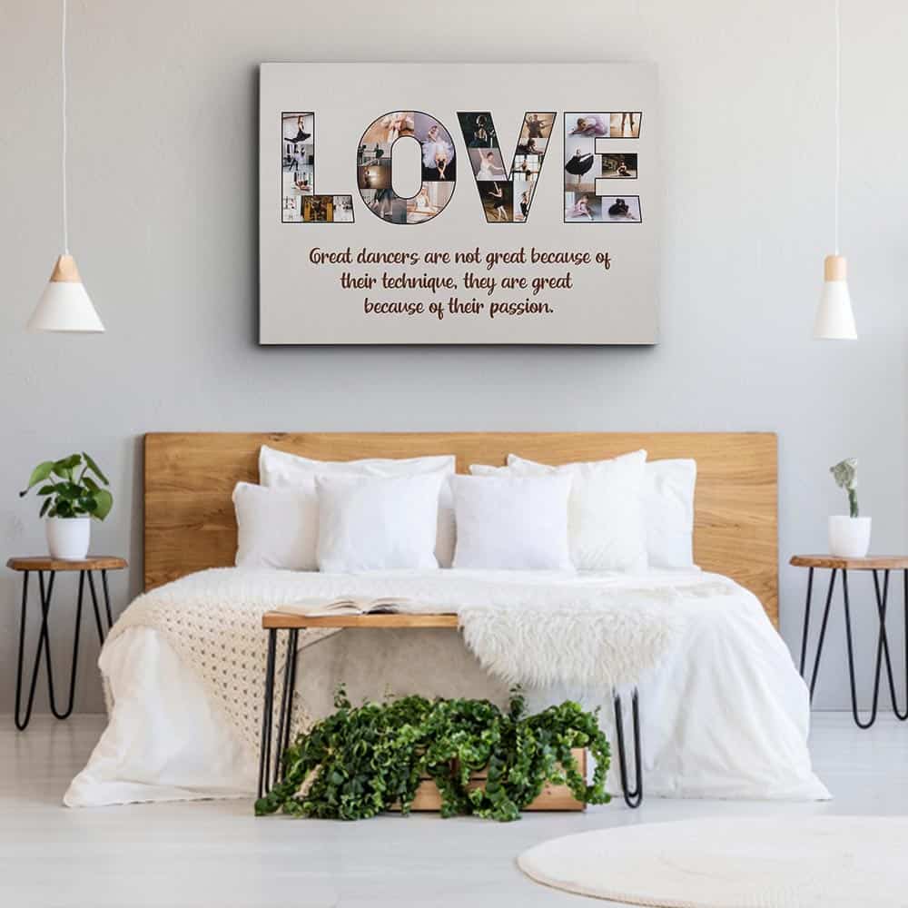 Love Dance Photo Collage Landscape Canvas Wall Art | 365Canvas