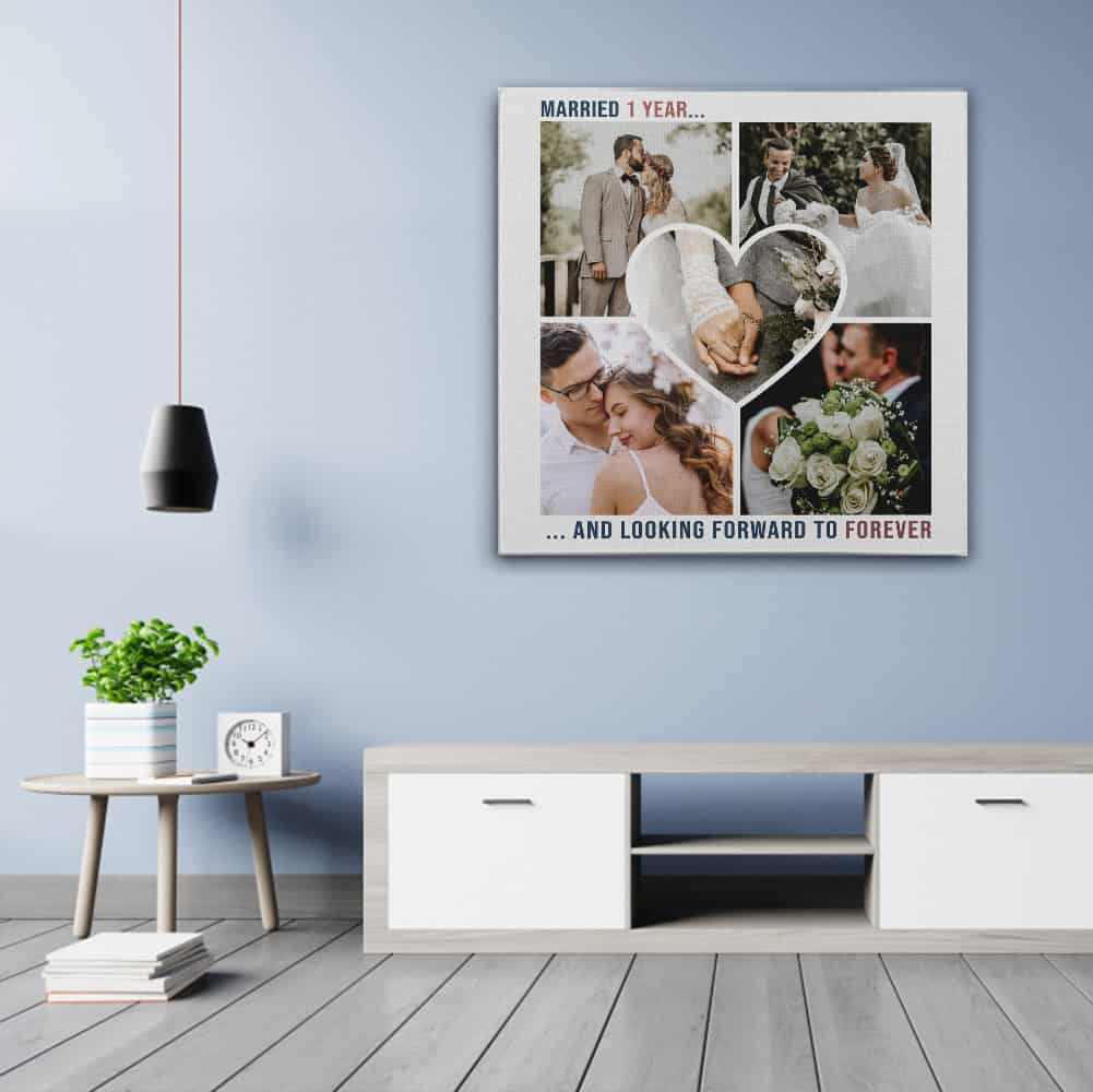 Married 1 Year And Looking Forward To Forever Anniversary Custom Photo ...