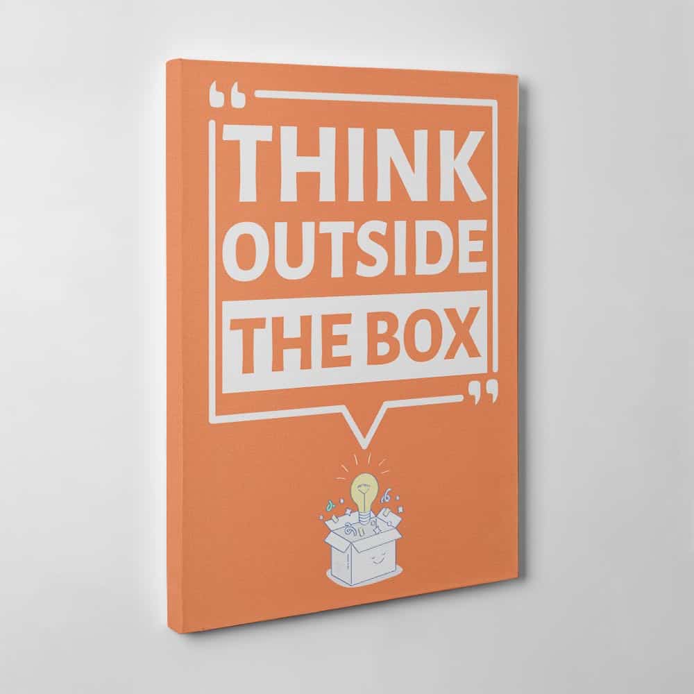 Think Outside The Box Canvas Print | 365Canvas