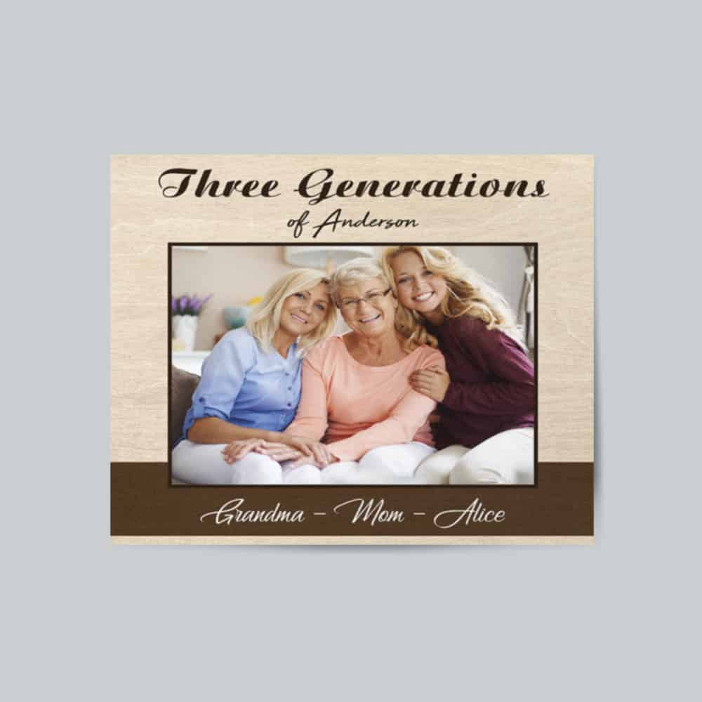 Three Generations Of Family Custom Art Print | 365Canvas