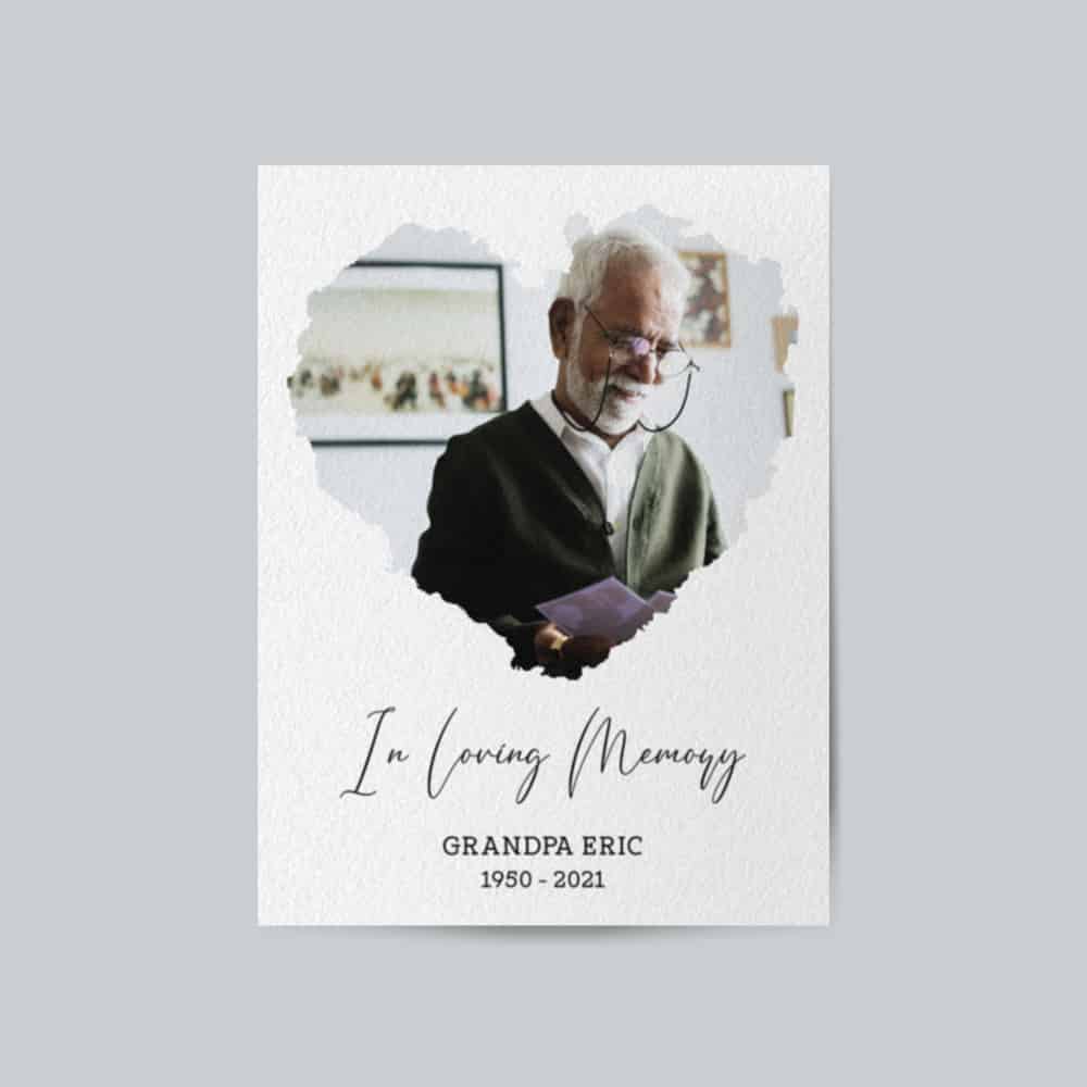 In Loving Memory Custom Photo Art Print | 365Canvas