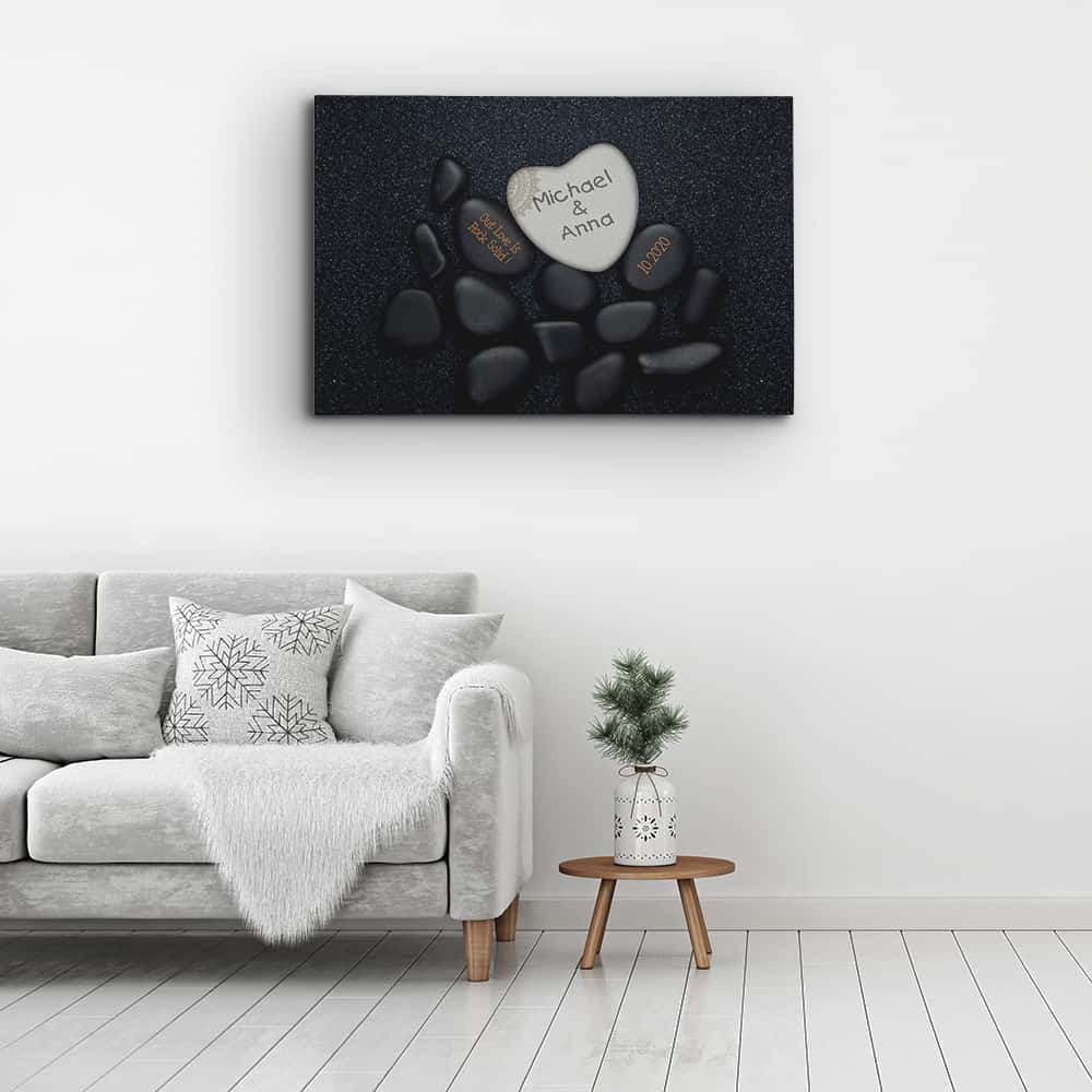 Heart Rock Custom Canvas Print | 365Canvas