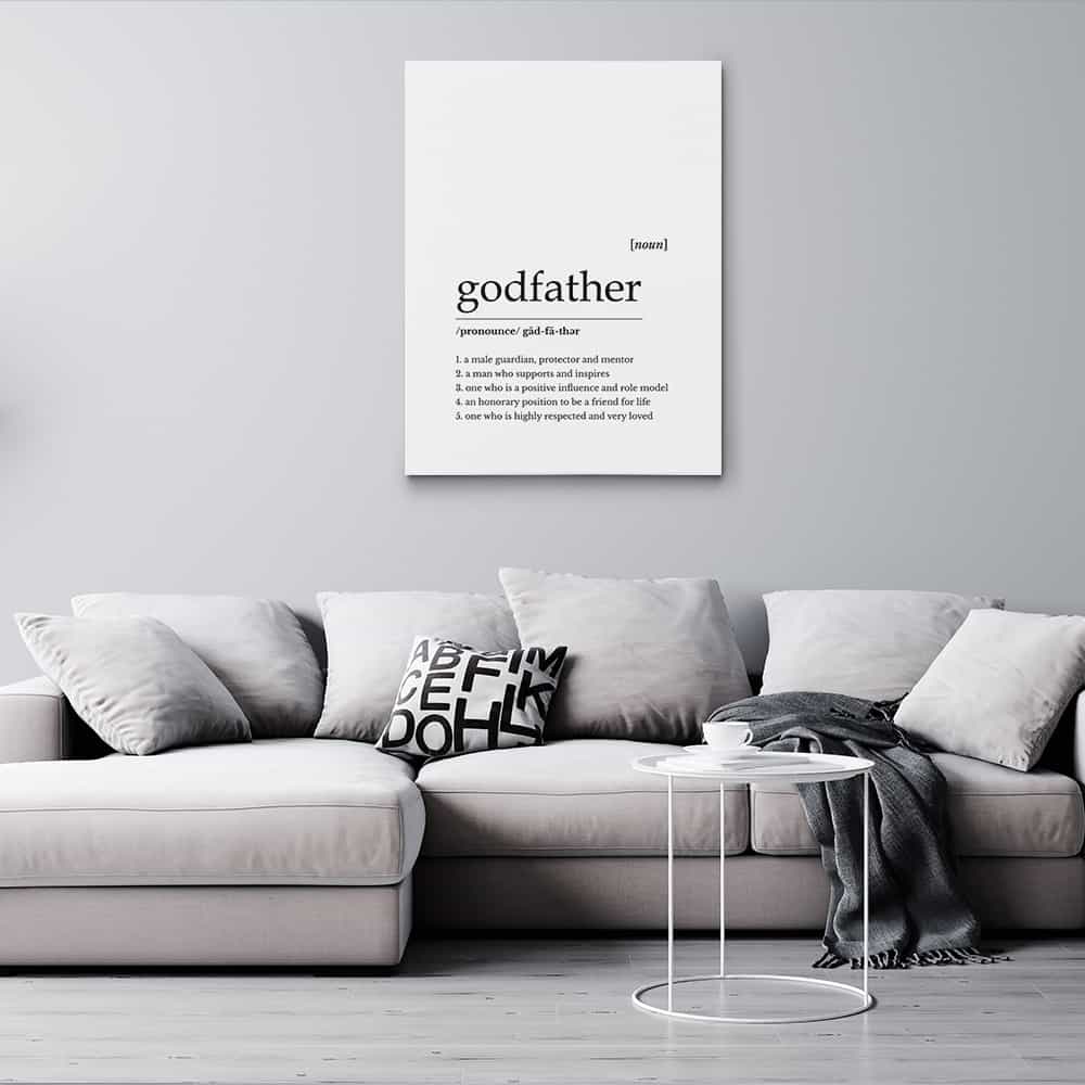 Godfather Definition Canvas Print | 365Canvas