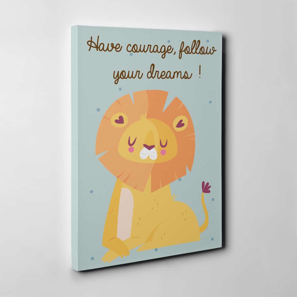Jungle Animals Canvas Prints With Inspirational Quotes for Kids | 365Canvas
