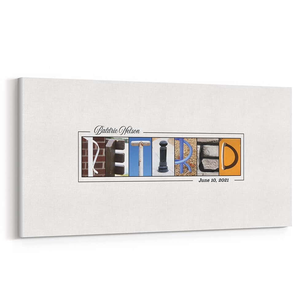 Retired Letter Art | 365Canvas
