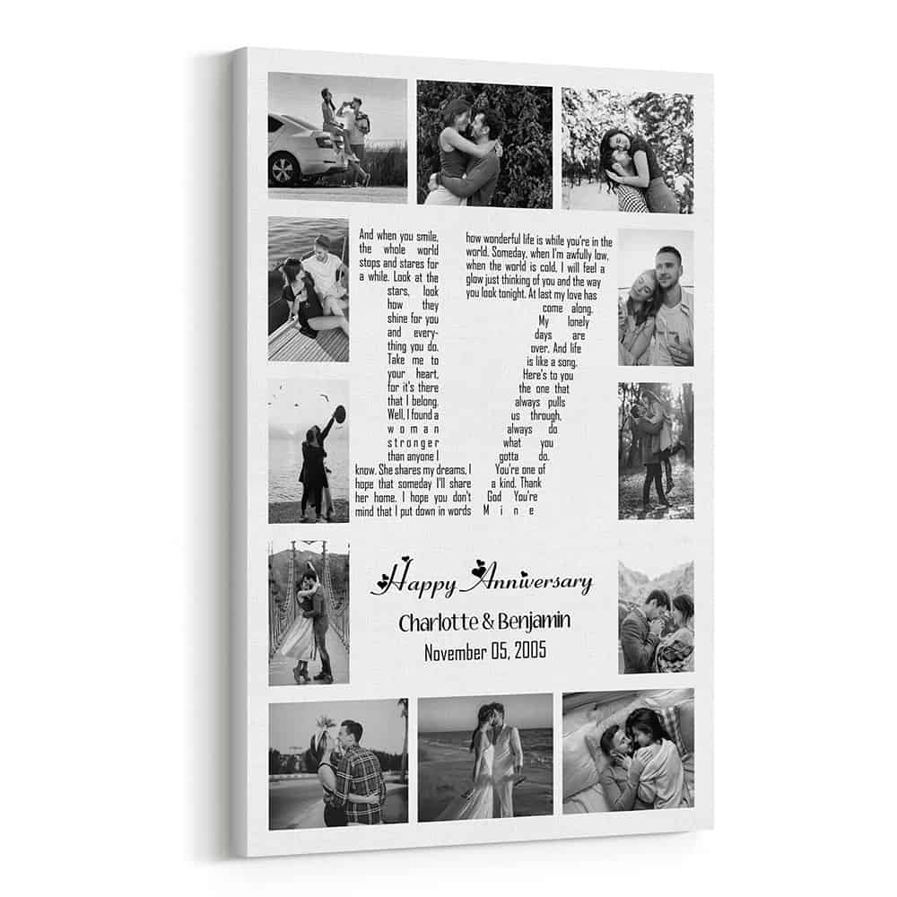 17 Years Forever You’ll Stay In My Heart Photo Collage Canvas Print ...