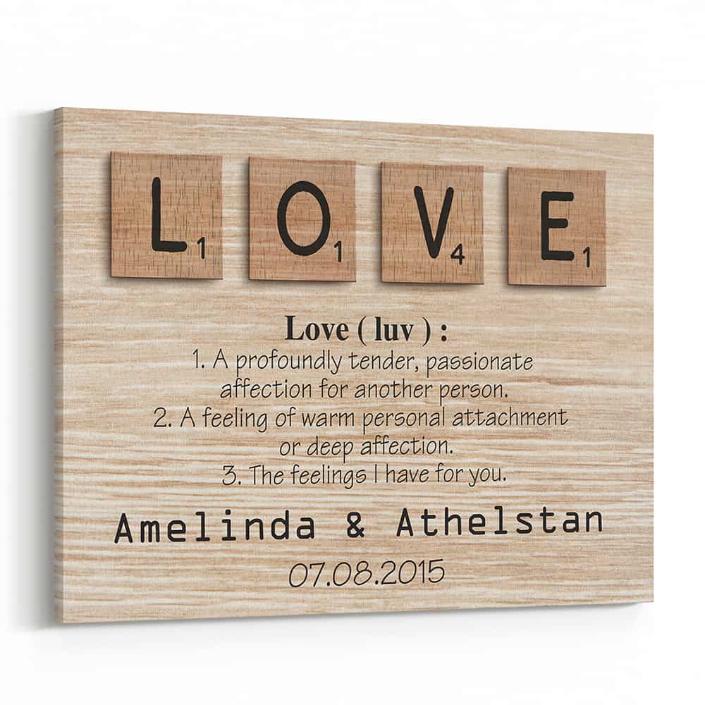 Love Definition 6th Anniversary Custom Canvas Print 365canvas