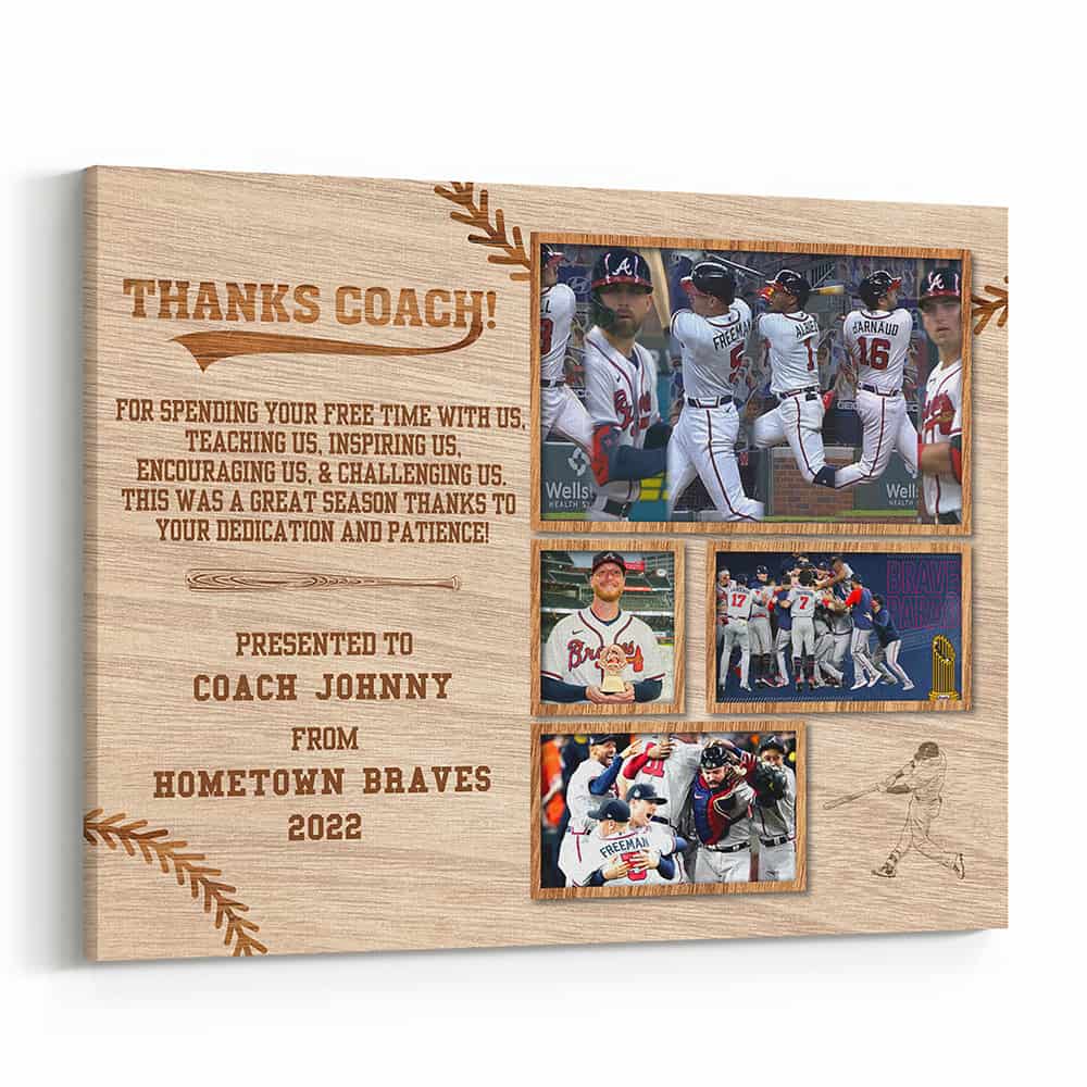 Thank You Coach Personalized Photo Canvas Print | 365Canvas