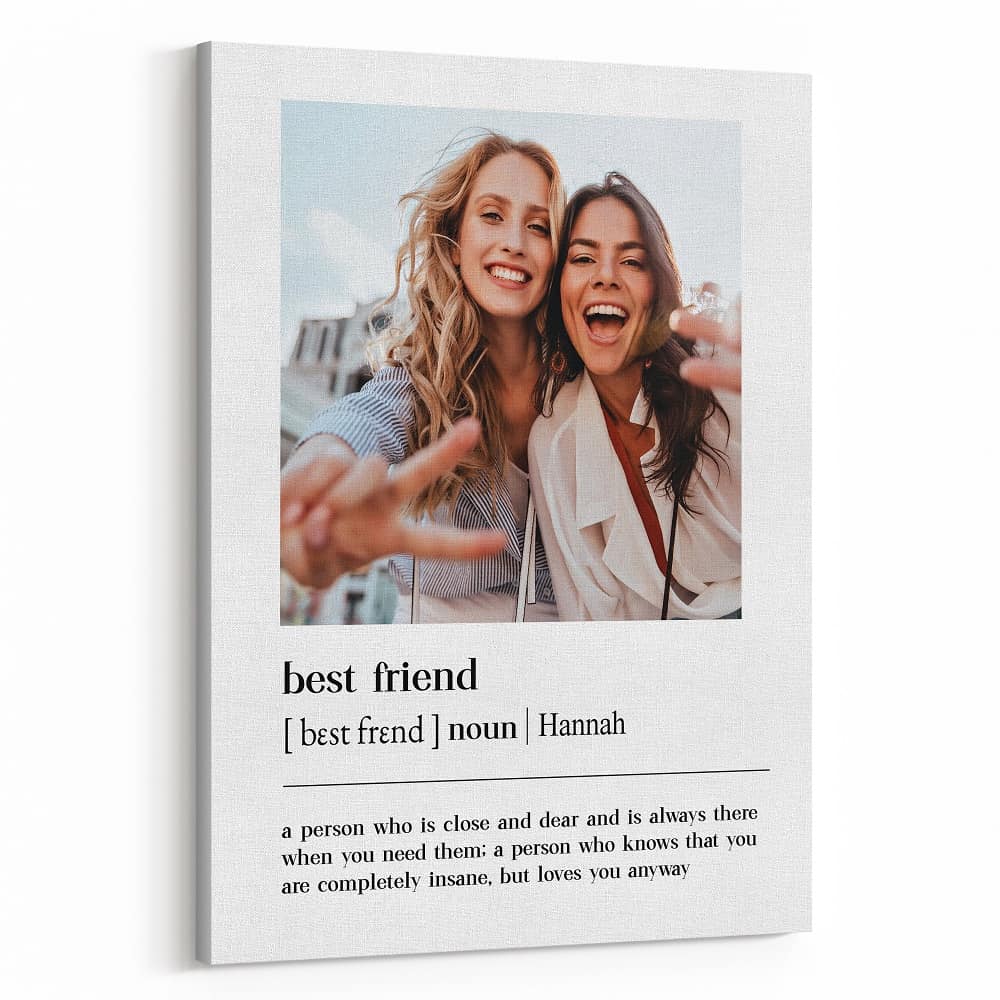 Best Friend Double Star Map Canvas Print | 365Canvas