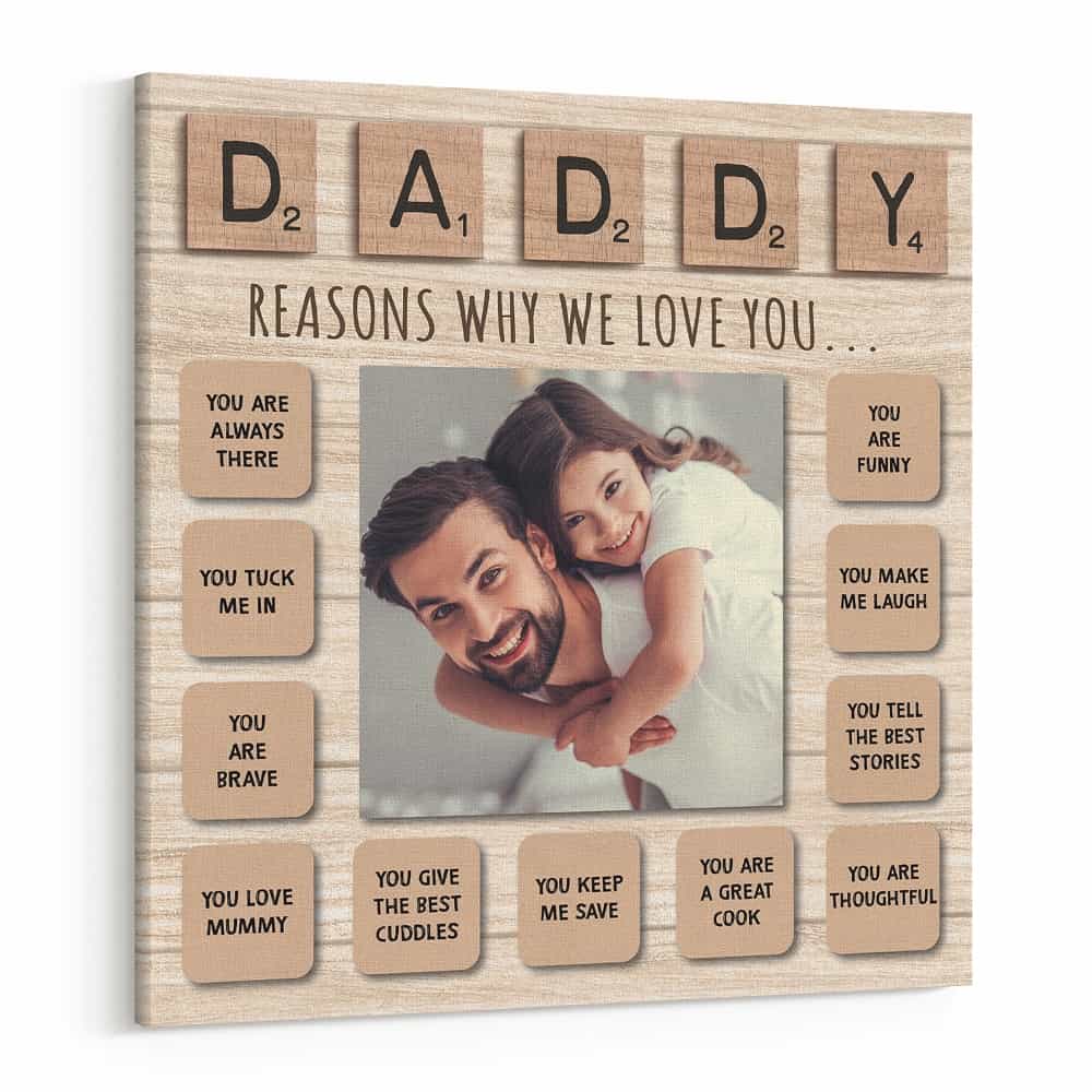 Reasons Why We Love Dad Canvas Print | 365Canvas