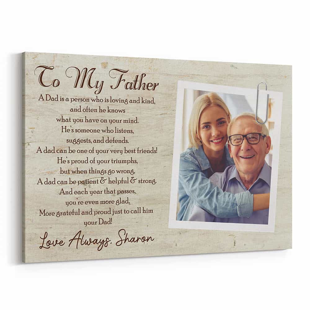 What Is A Dad Poem Photo Canvas Print 365Canvas What Is A Dad Poem Photo Canvas Print 365Canvas