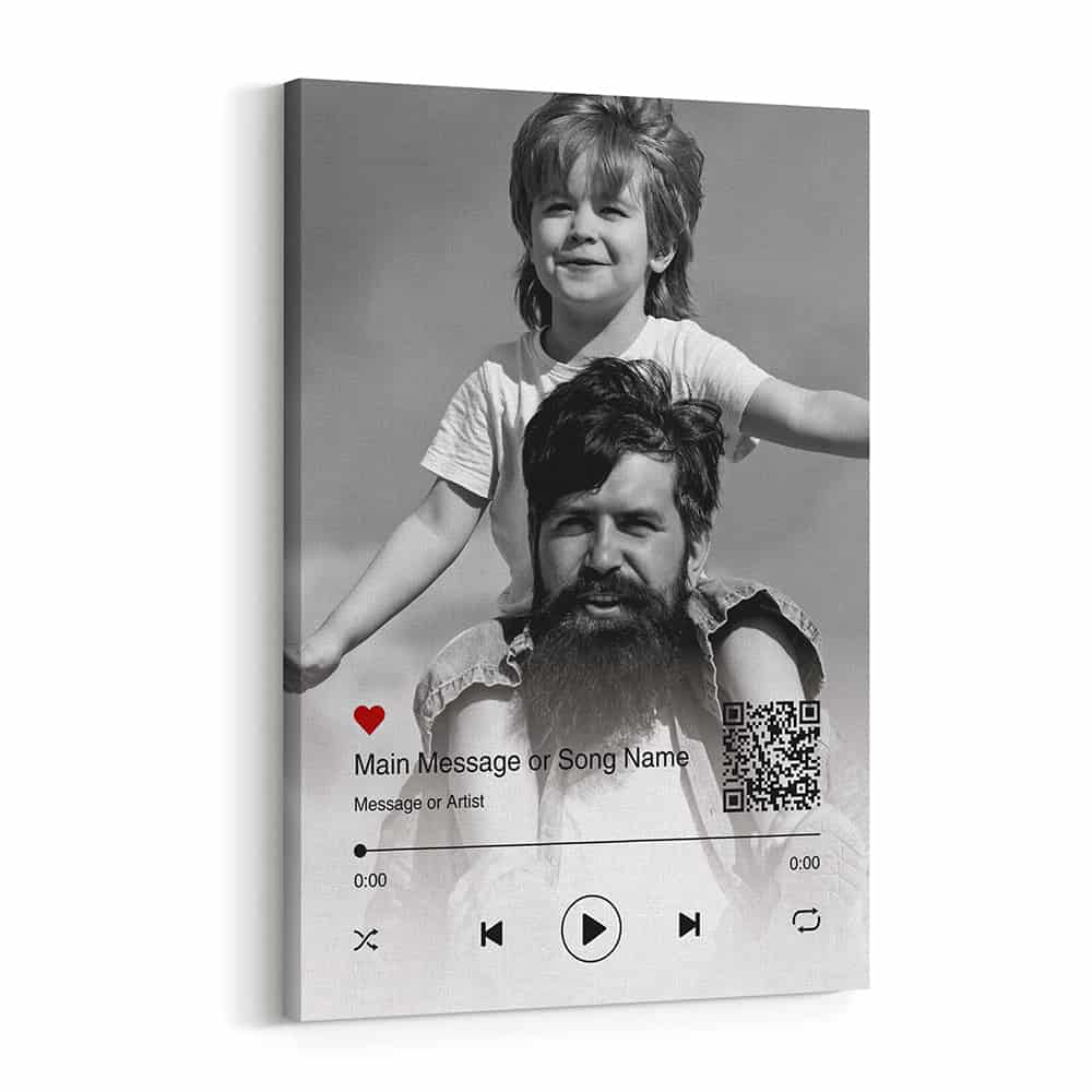 Music Player with Custom Song and Photo Canvas Print | 365Canvas
