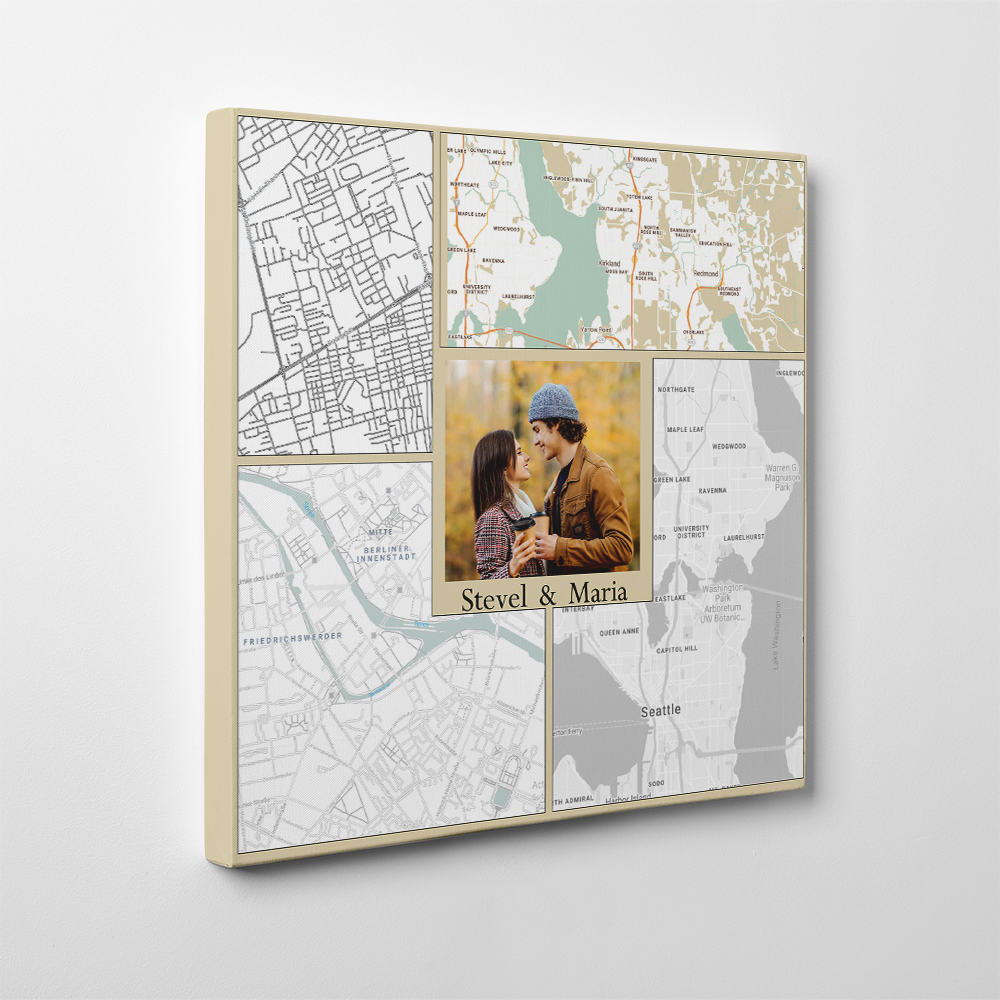 Personalized Couple’s Name Canvas Print - Couple Gift | 365Canvas