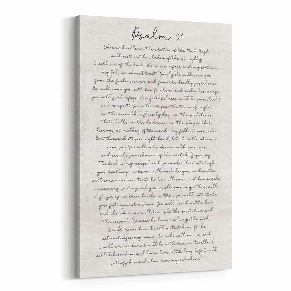 Psalm 91 Canvas Print | 365Canvas