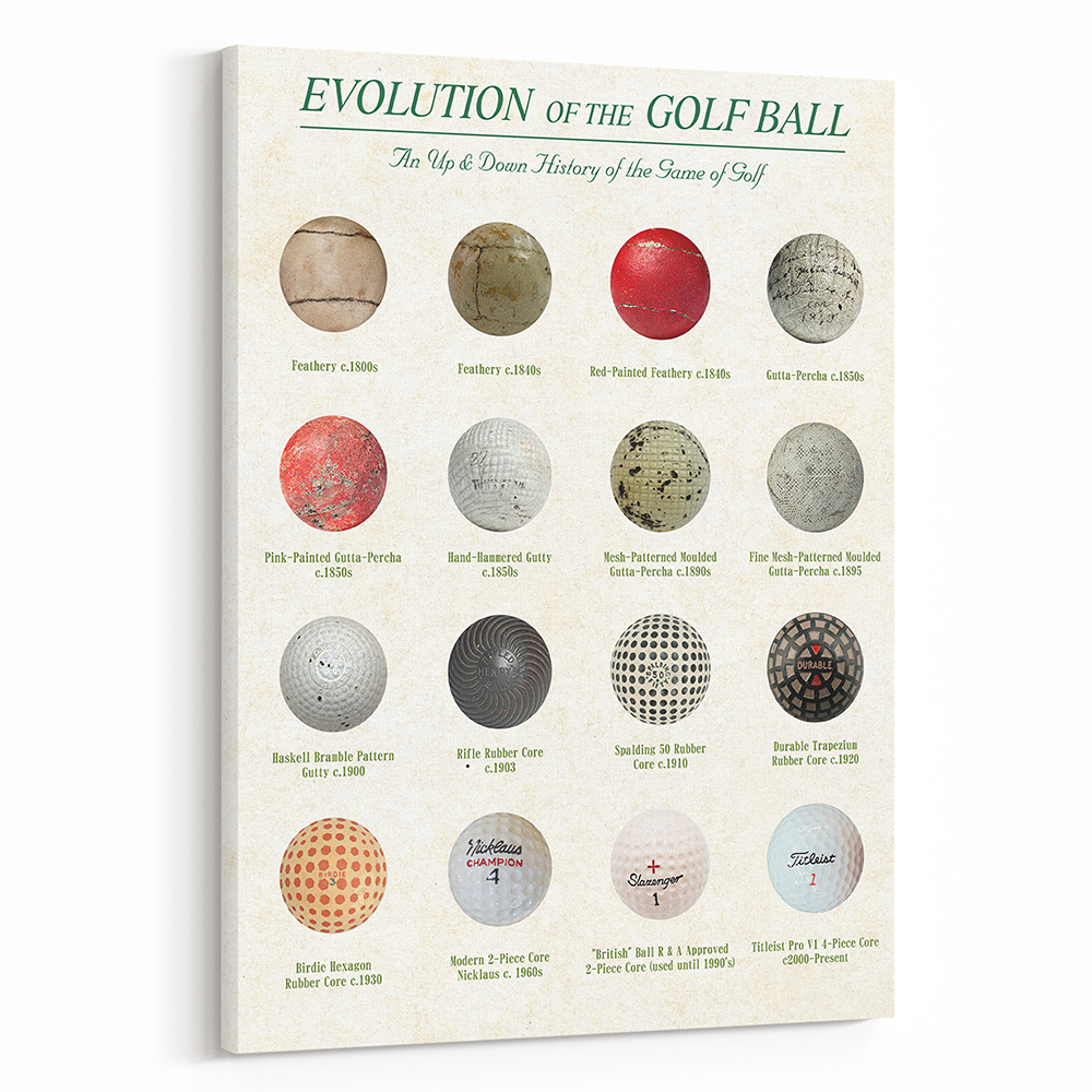 Evolution Of The Golf Ball Canvas Print | 365Canvas