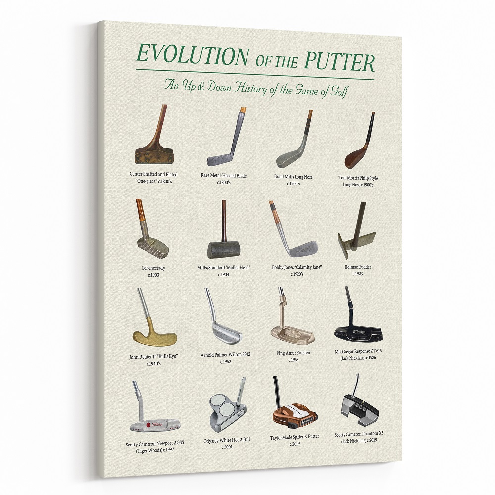 Evolution of the Putter Canvas Print | 365Canvas