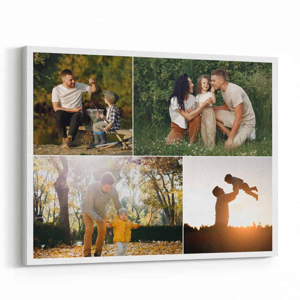 Alternating Quad Collage Custom Canvas Print | 365Canvas
