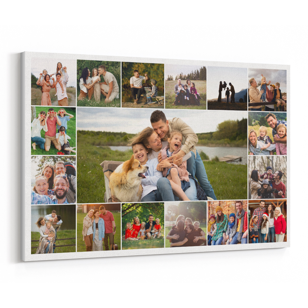Photo Mosaic Collage Custom Canvas Print | 365Canvas
