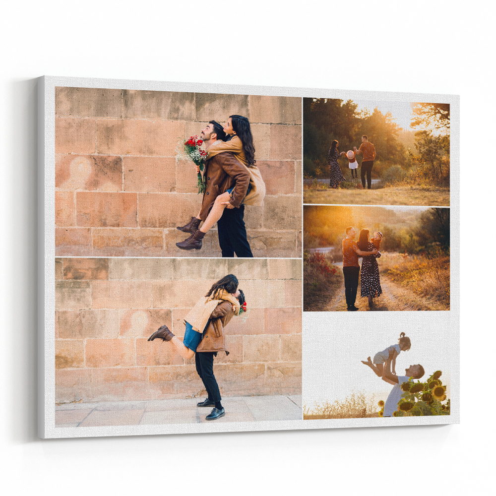 Split Landscape Collage Custom Canvas Print | 365Canvas