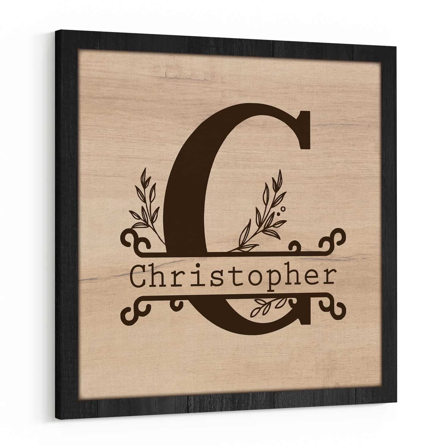 Personalized Name Monogram Canvas Print | 365Canvas