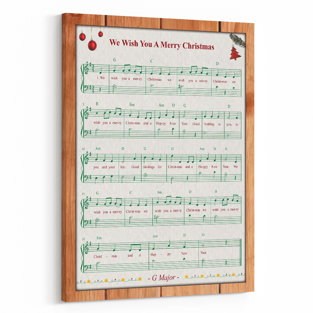 Christmas Sheet Music Canvas Print | 365Canvas